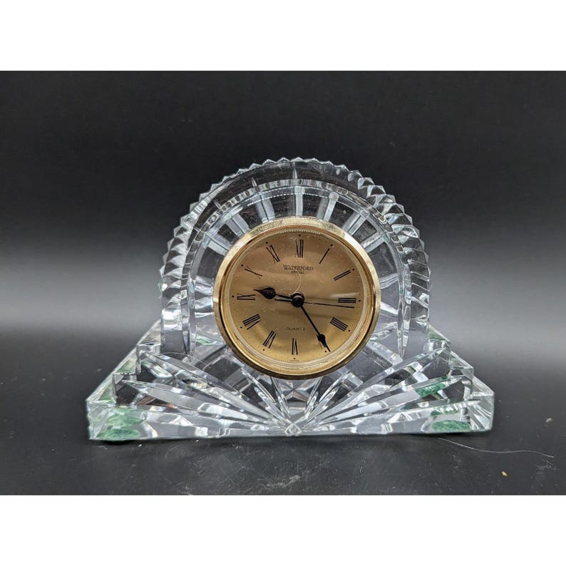Vintage Waterford Crystal Wharton Mantel Clock Untested 7" - Etsy