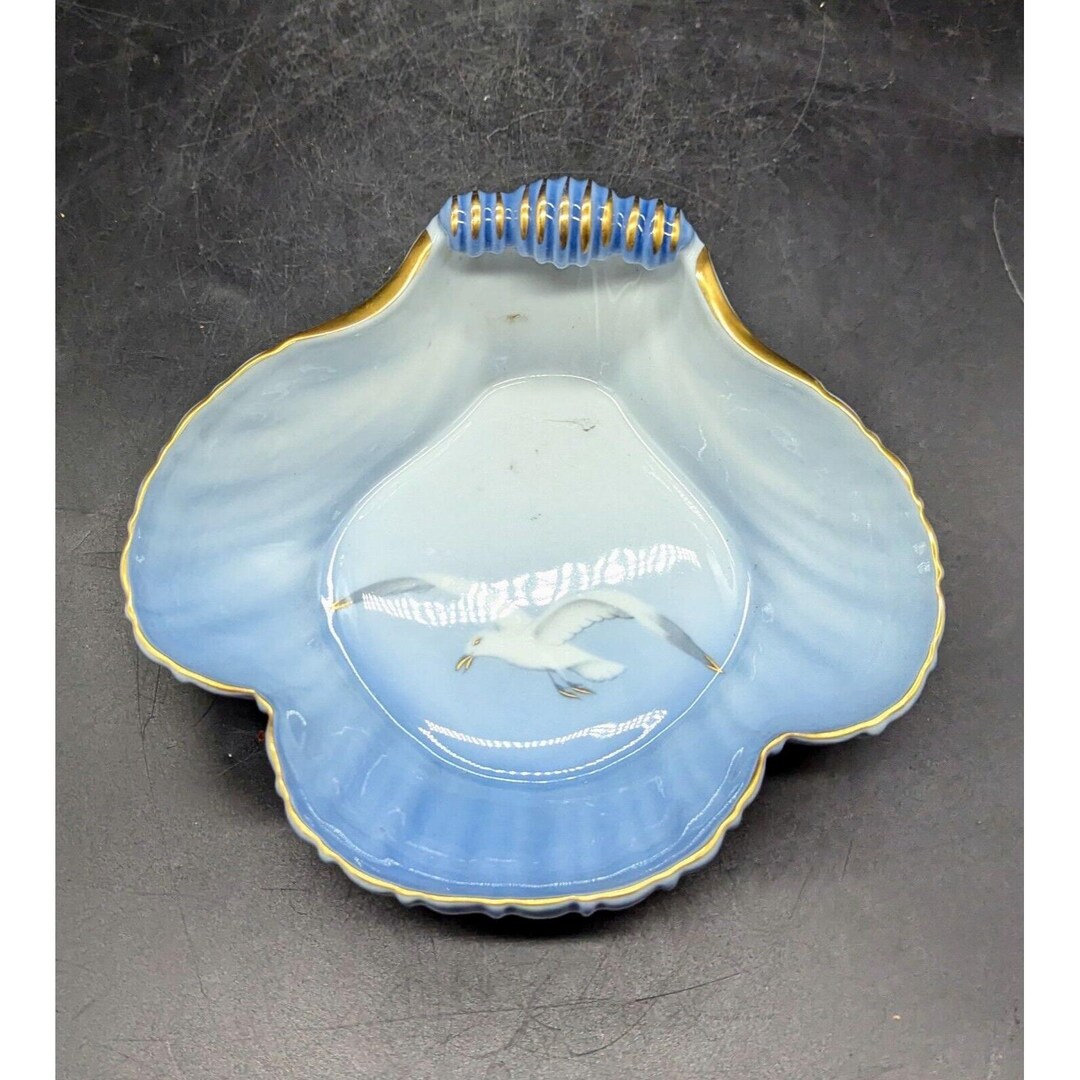 Vintage Bing & Grondahl Hand Painted Porcelain Blue Ombré Seagull ...