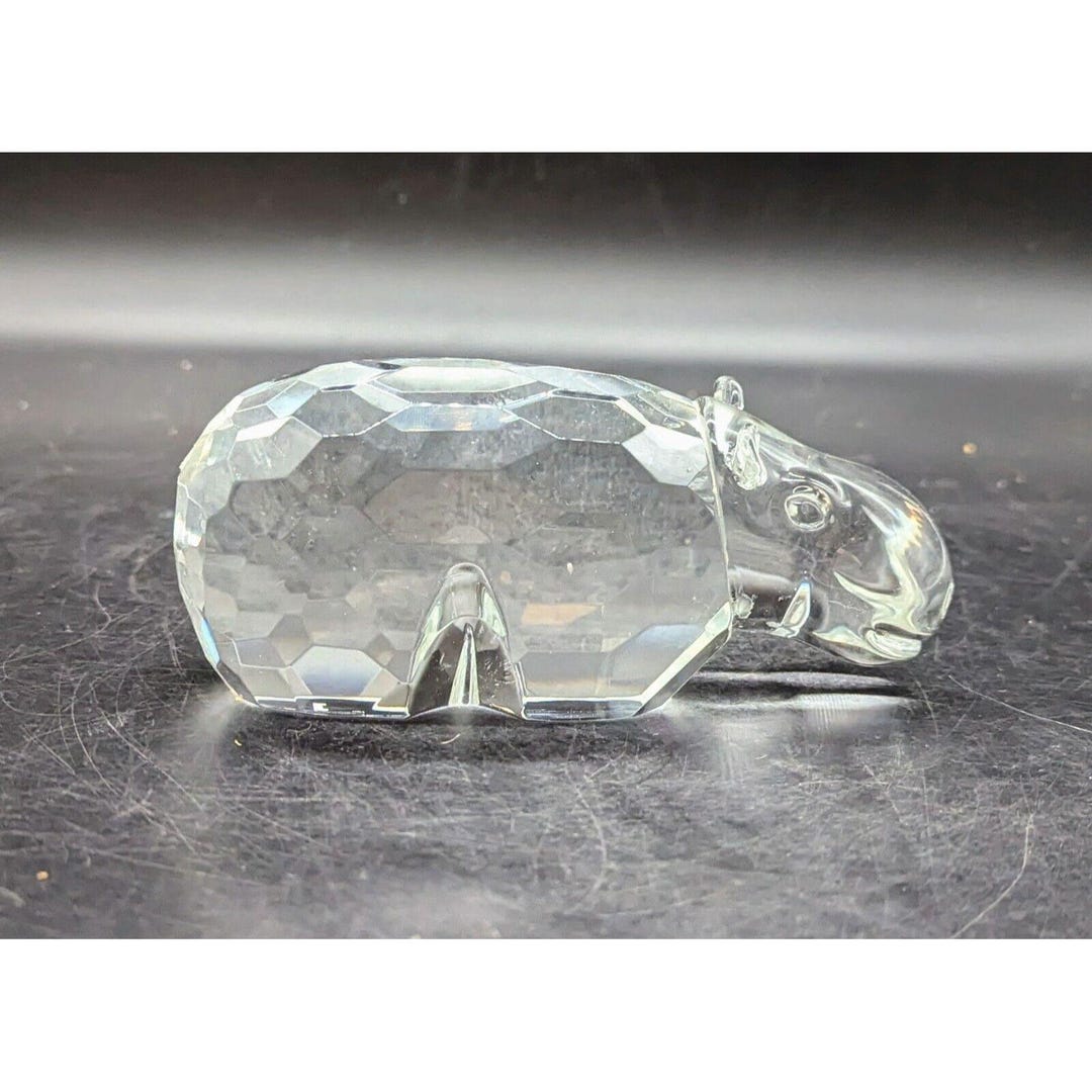 Vintage Shannon Crystal Designs of Ireland Hippopotamus Hippo Figurine ...