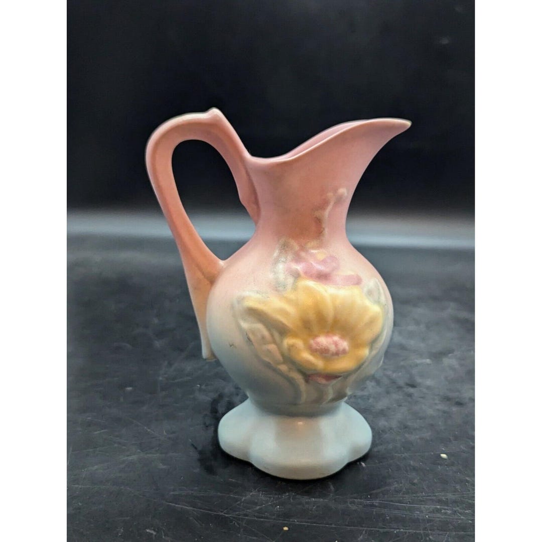 Vintage Hull Pottery Pink Floral Ceramic Miniature Pitcher Vase - Etsy