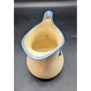 Vintage Studio Art Pottery Spongware Blueberry Pitcher 7" Maine Signed ...