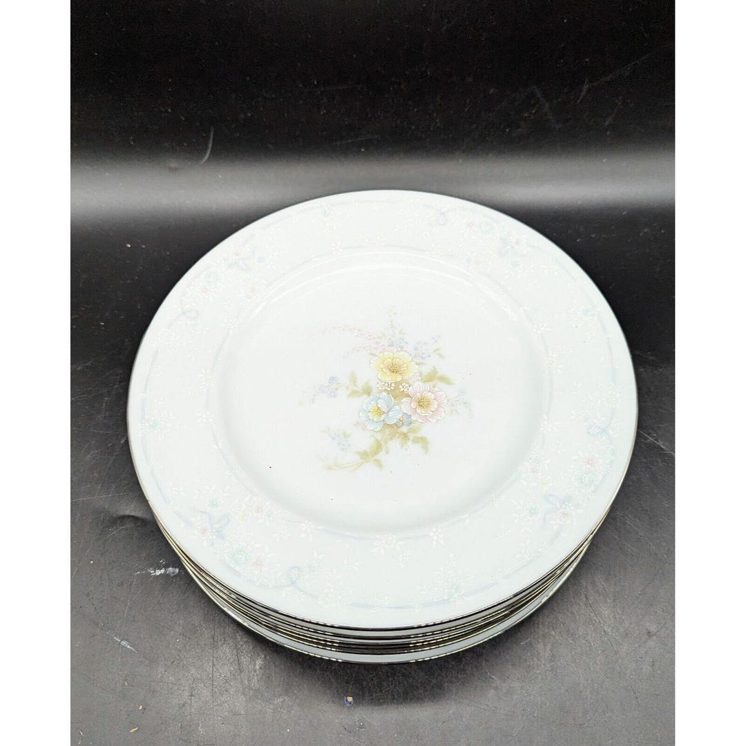 Noritake Ireland China Anticipation Salad Dessert Plates Set/6 Floral ...