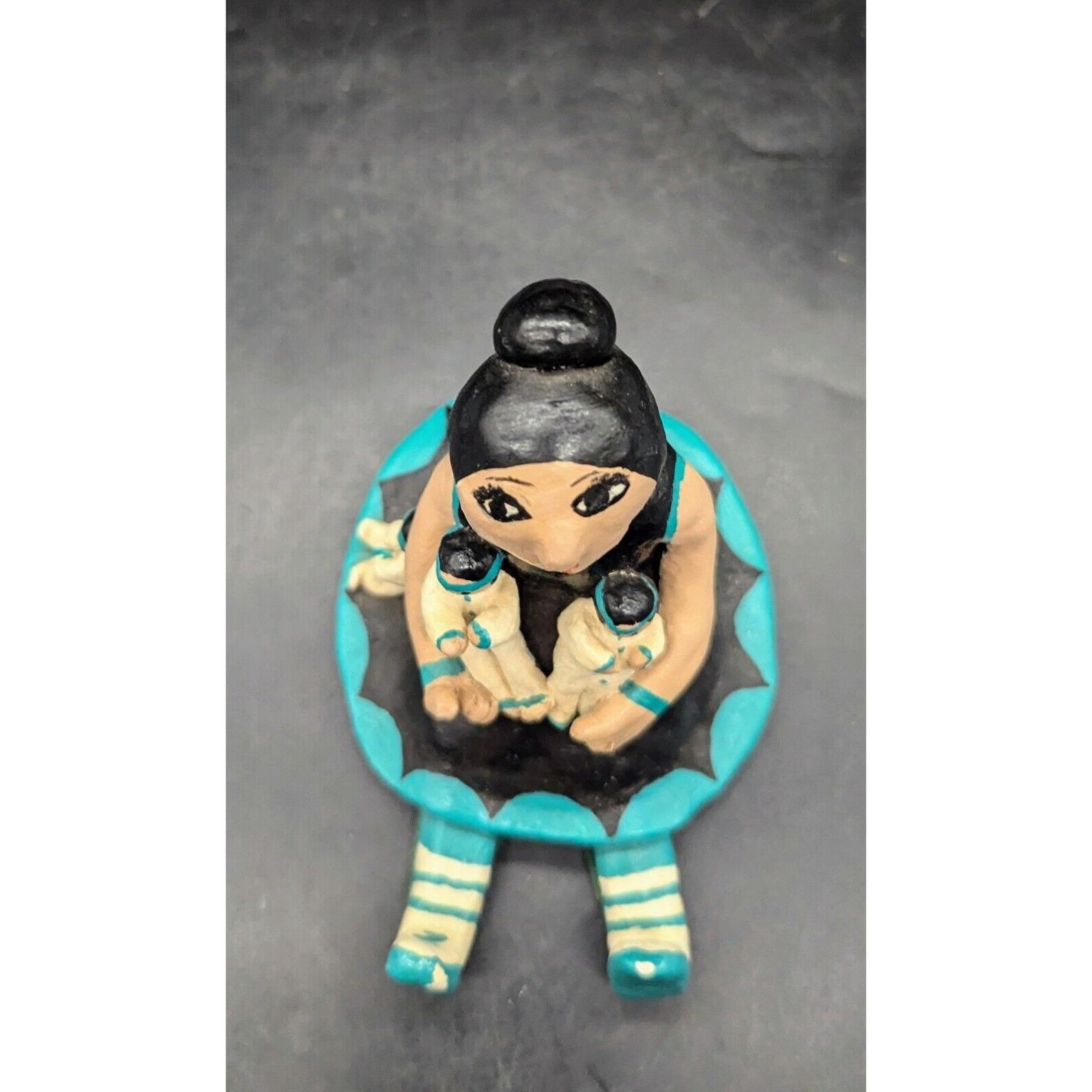 Vintage Native American Storyteller Doll Pueblo Tribal Signed Vintage 5 ...