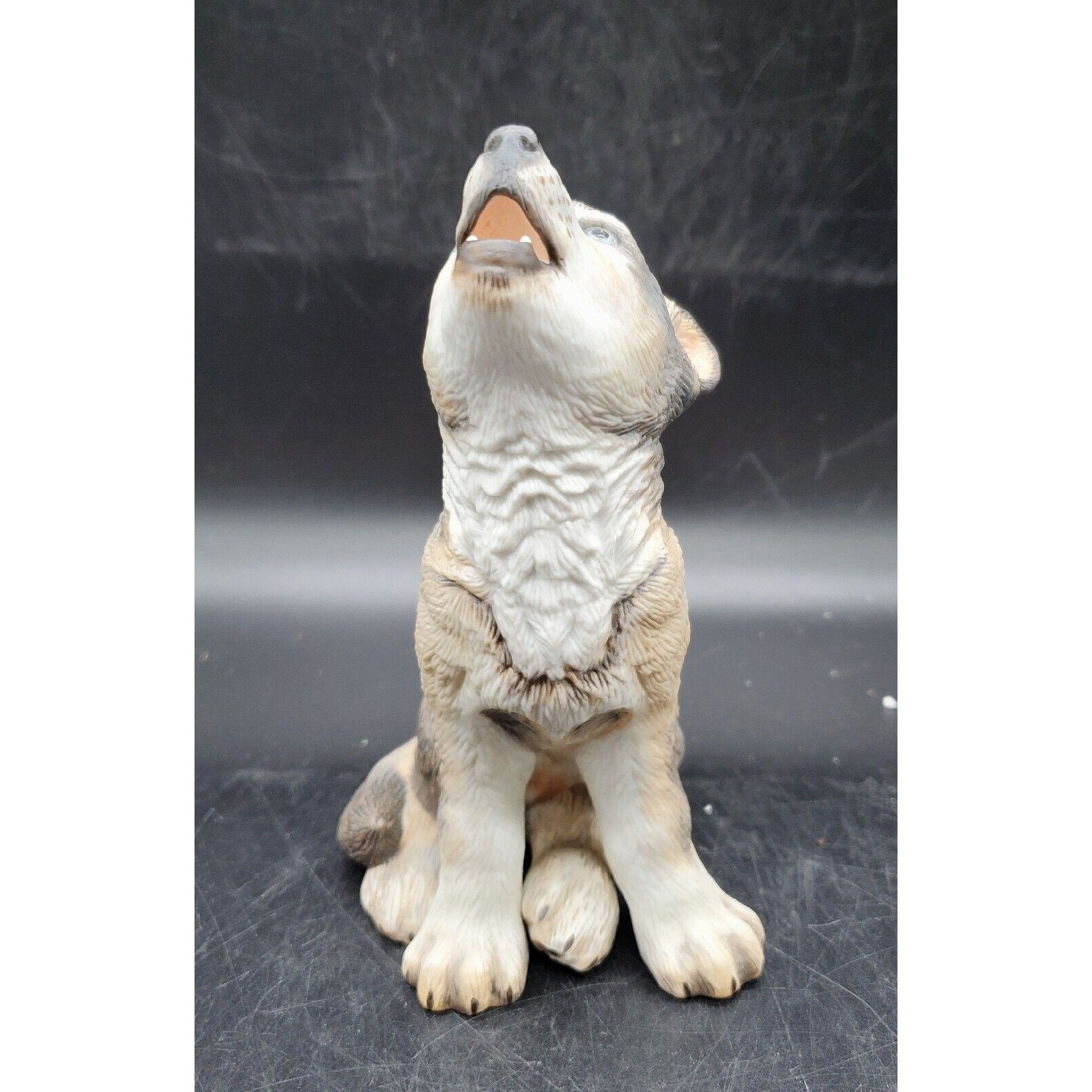Vintage Lenox Endangered Baby Animal Sculpture Collection Grey Wolf Pup ...