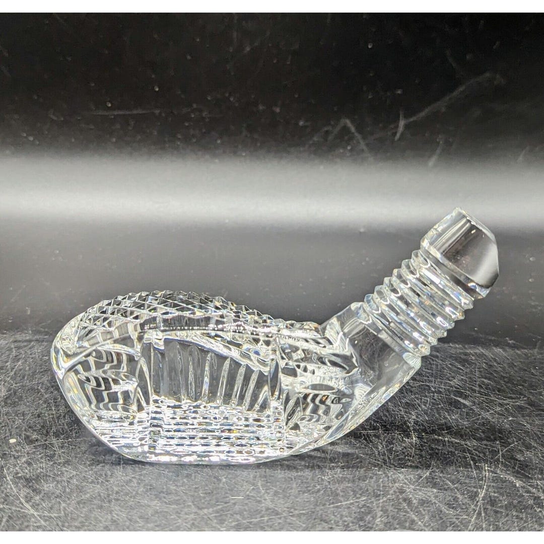 Signed Waterford Cut Glass Putter Golf Paperweight Etched - Etsy