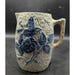 Blue & Grey Flemish Ware Whites Utica Roses Pitcher Stoneware New York ...