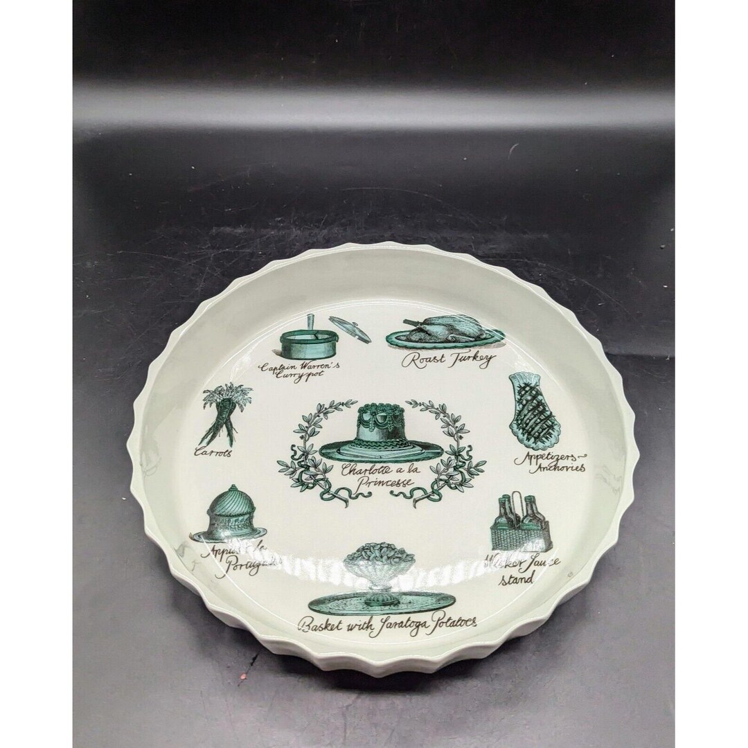 Portmeirion Victorian Cook's Collection 10 Round Flan Dish Pie Plate - Etsy