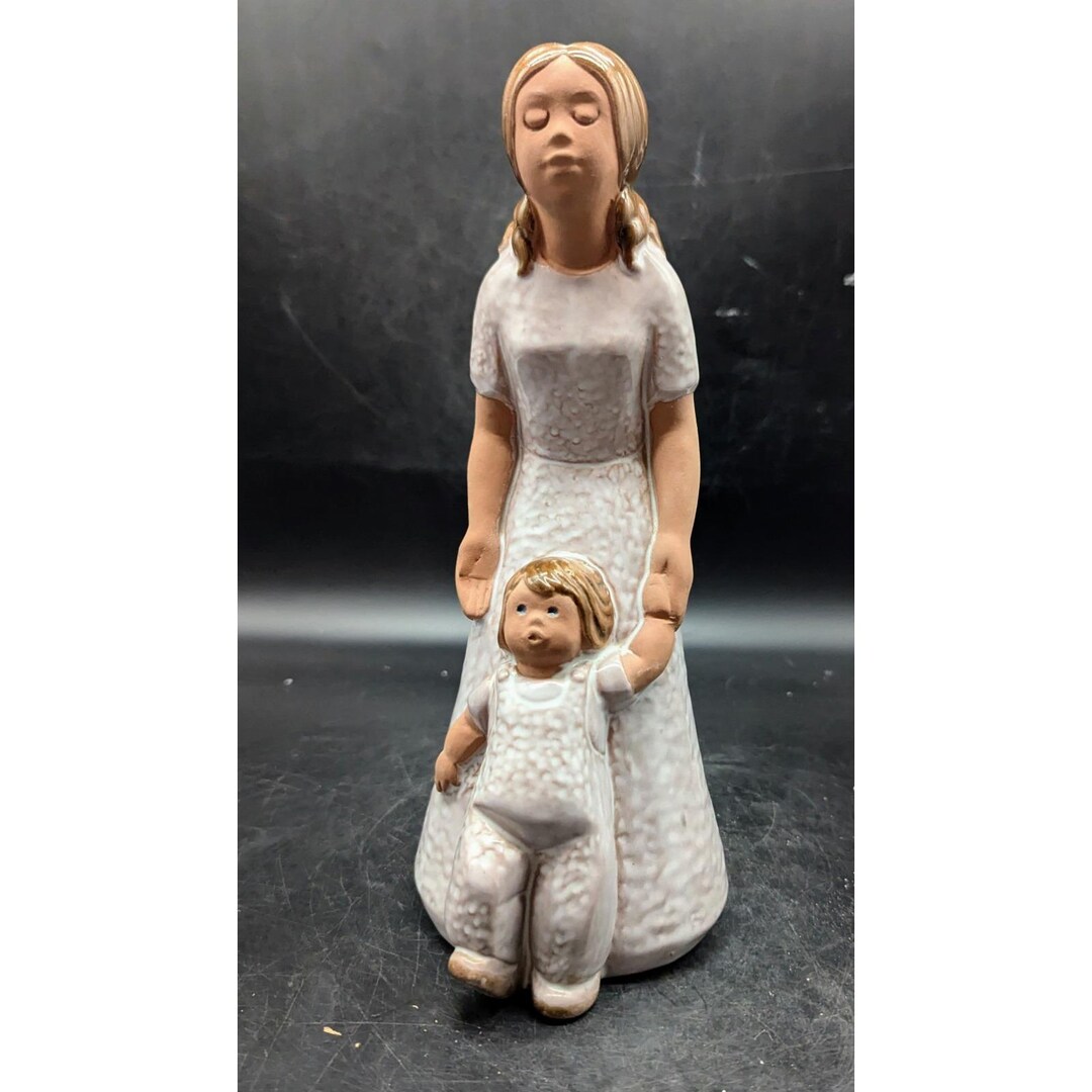 Jie Gantofta Sweden Ceramics Figurine Vannerna Mother Daughter by M J ...