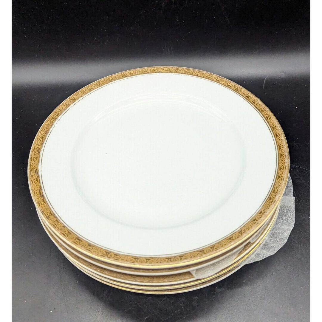 Set/5 Antique Thomas Bavaria 9" Dinner Plate Gold Rim Germany - Etsy