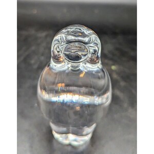 Holmegaard Art Glass Eskimo Inuit Lead Crystal Figure Signed Danish 4 ...