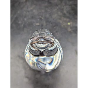 Holmegaard Art Glass Eskimo Inuit Lead Crystal Figure Signed Danish 4 ...