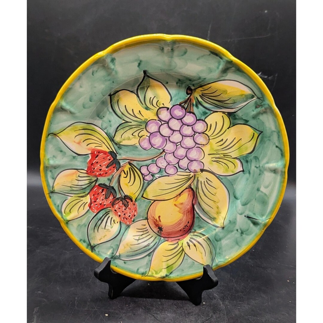 Vintage Cer. Art Piccadilly Amalfi Concq Di Marini Fruit Wall Plate ...