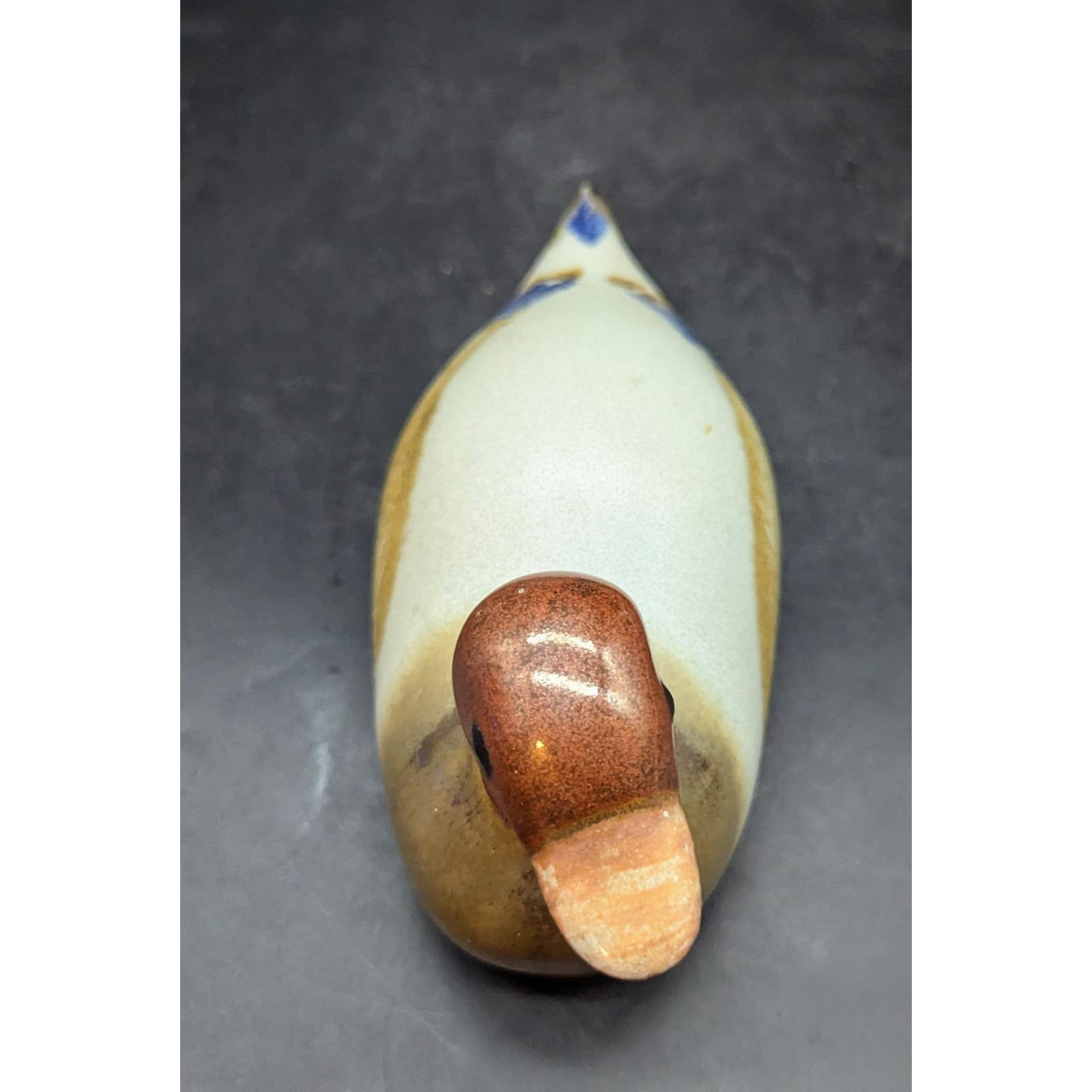 Vintage Teka Studio Art Pottery Stoneware Duck Decoy Figurine Signed 7 ...