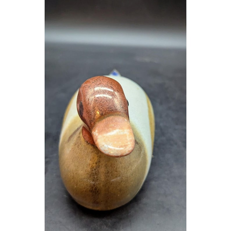 Vintage Teka Studio Art Pottery Stoneware Duck Decoy Figurine Signed 7 ...
