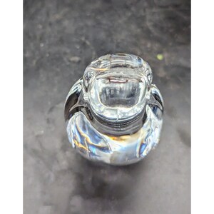 Holmegaard Art Glass Eskimo Inuit Lead Crystal Figure Signed Danish 4 ...