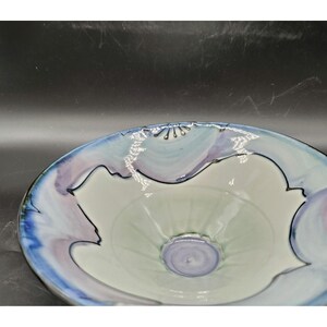 Susan Filley Studio Art Pottery Bowl Blue Green Violet Brown Ceramic ...