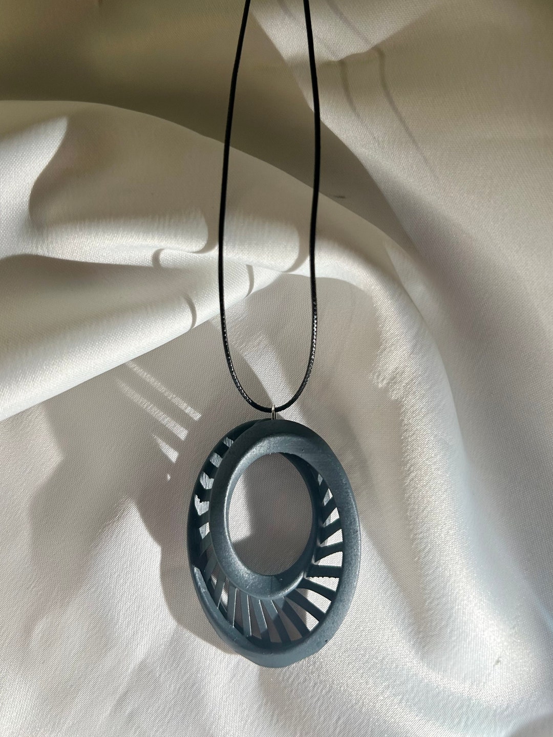 SMY0402 3D Printed Necklace/jewelry/anthracite/silver/bronze/ Organic ...