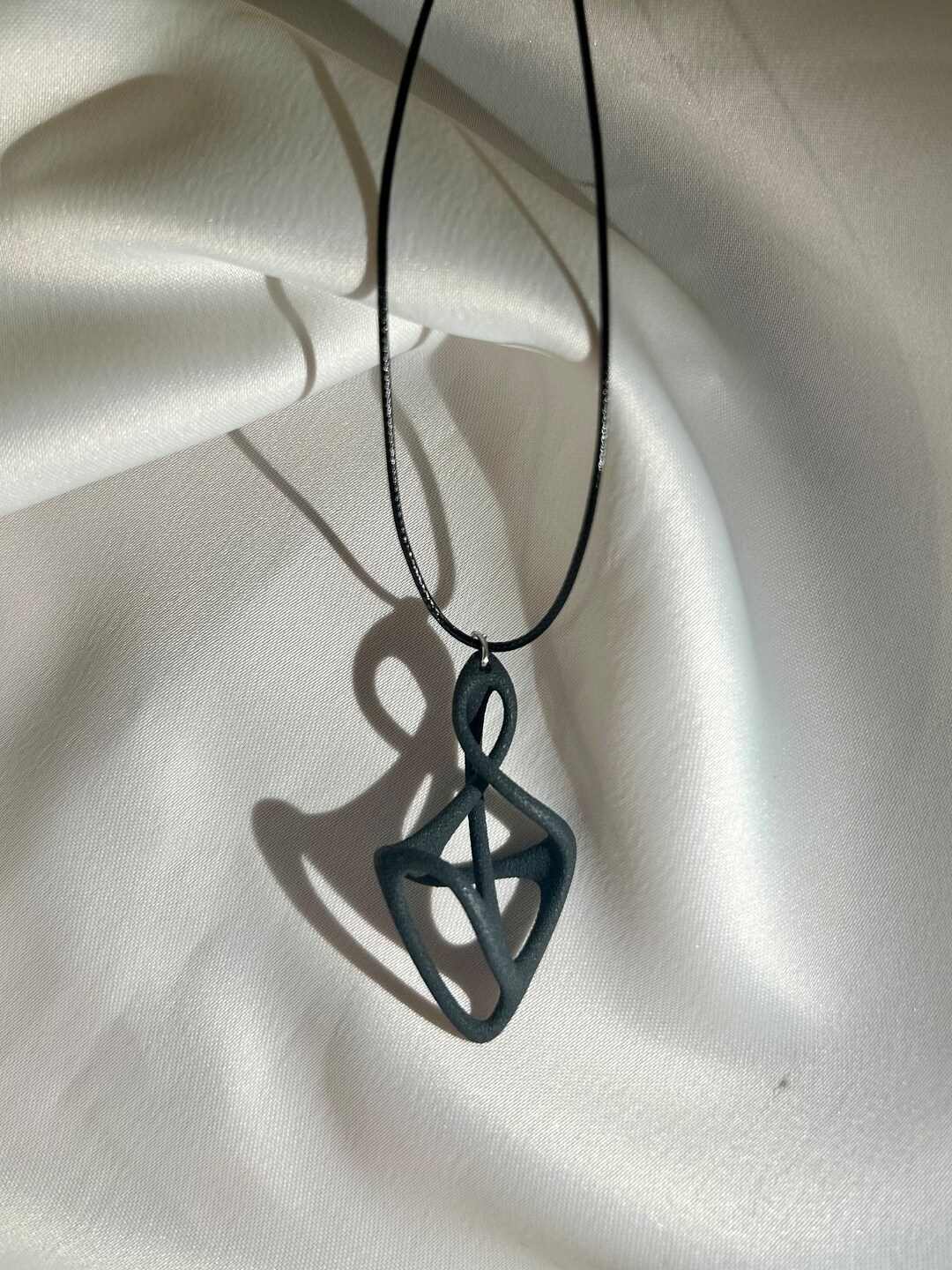 SMY0501 3D Printed Necklace/jewelry/anthracite/silver/bronze/ Organic ...