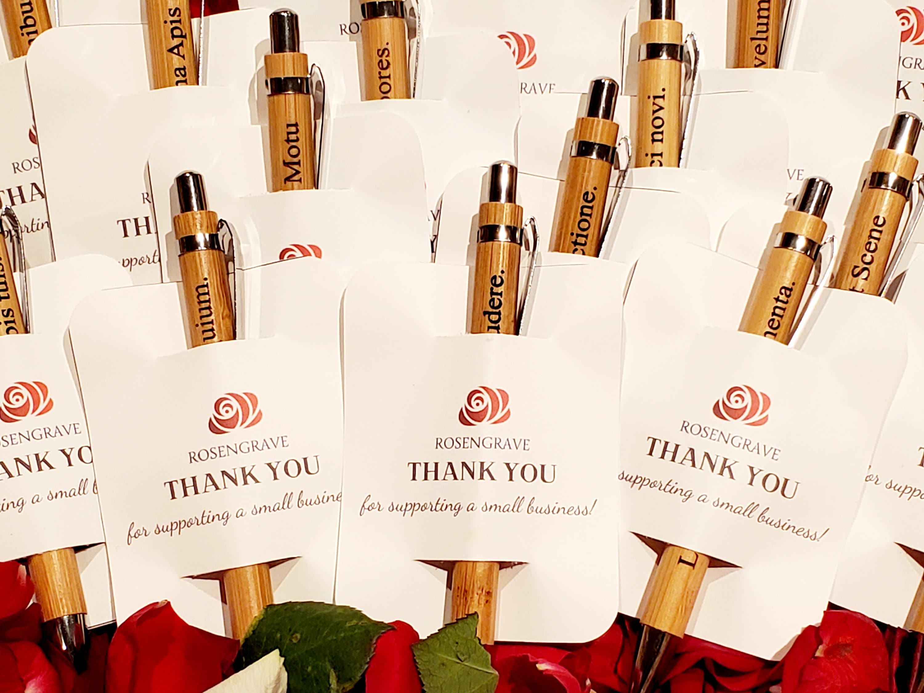 Personalized Custom Ballpoint Pens Wooden Bamboo Pens Bulk Wedding ...