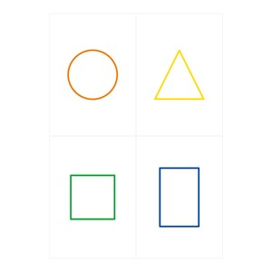 Shape Flashcards, Shape Matching, Shapes 2D - Etsy UK