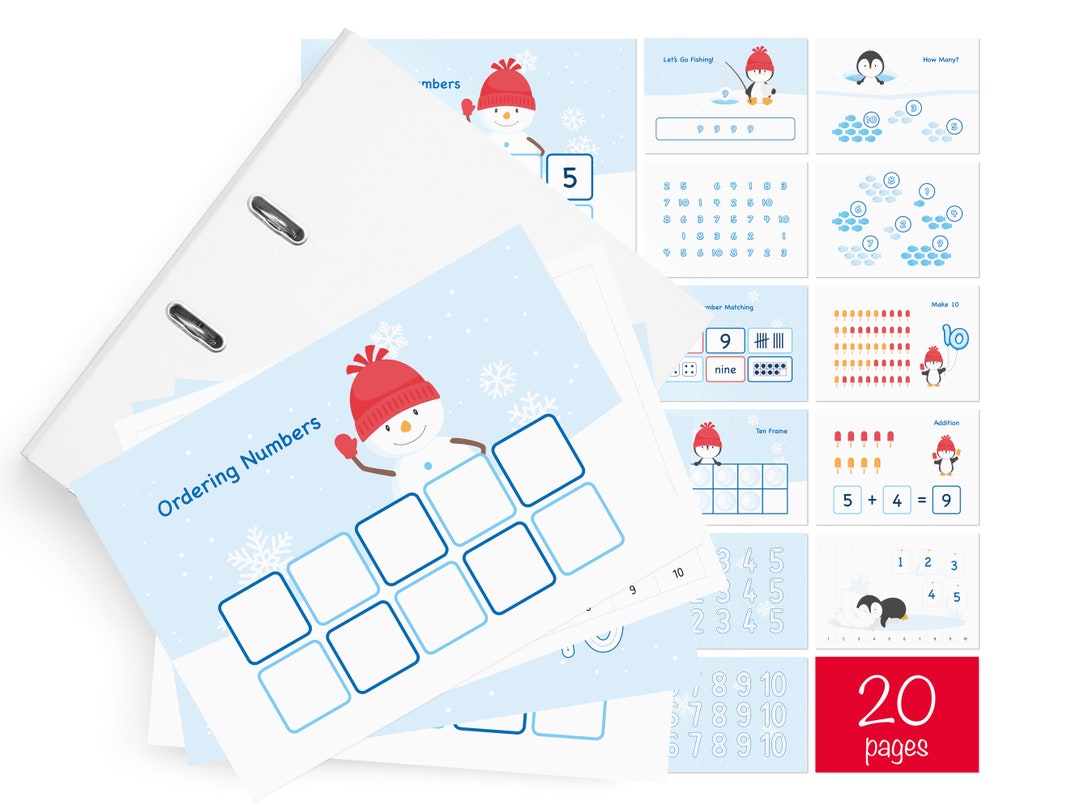 Numbers Activity Book, Counting to 10, Number Matching, Number Tracing ...