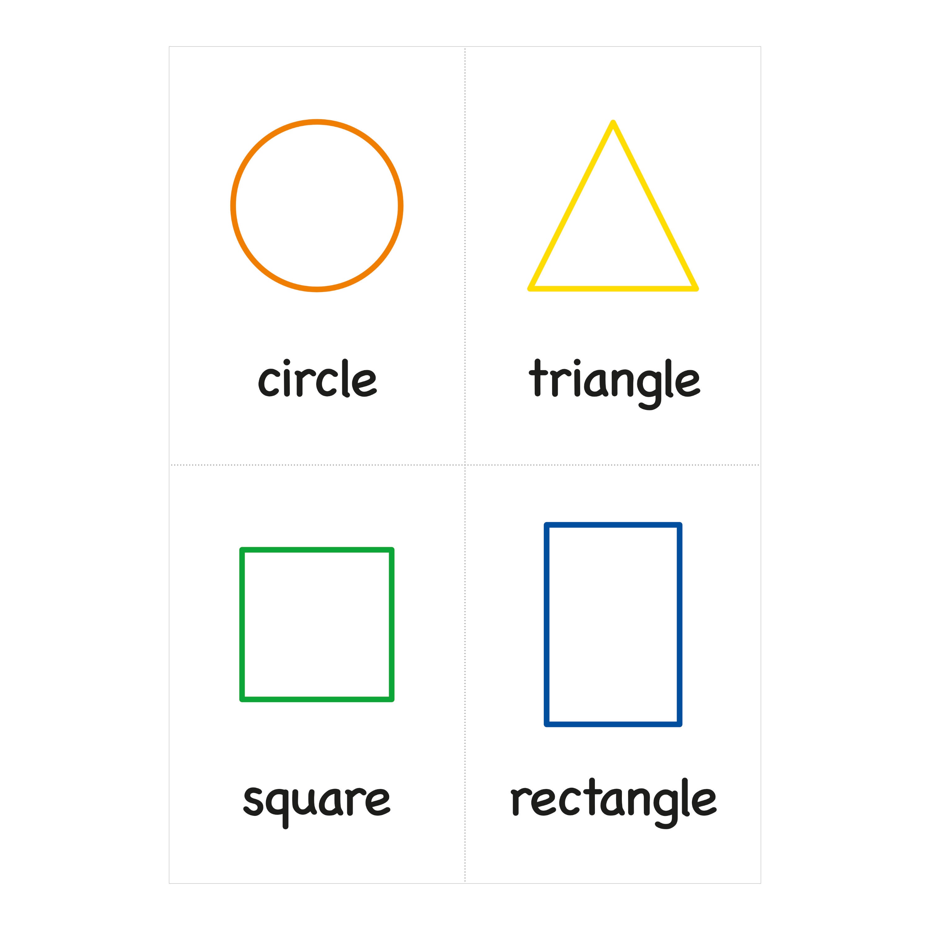 Shape Flashcards, Shape Matching, Shapes 2D - Etsy UK