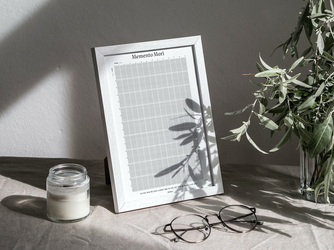 Calendario Memento Mori, Póster Mi vida en semanas, Póster digital de ...