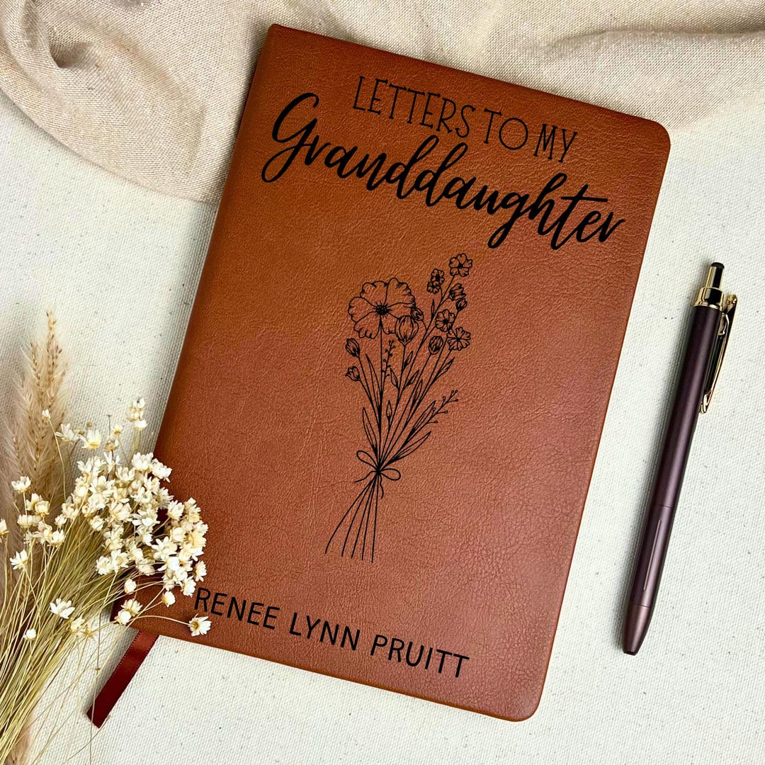 Personalized Grandmother Legacy Journal to Write Letters to Grandkids ...