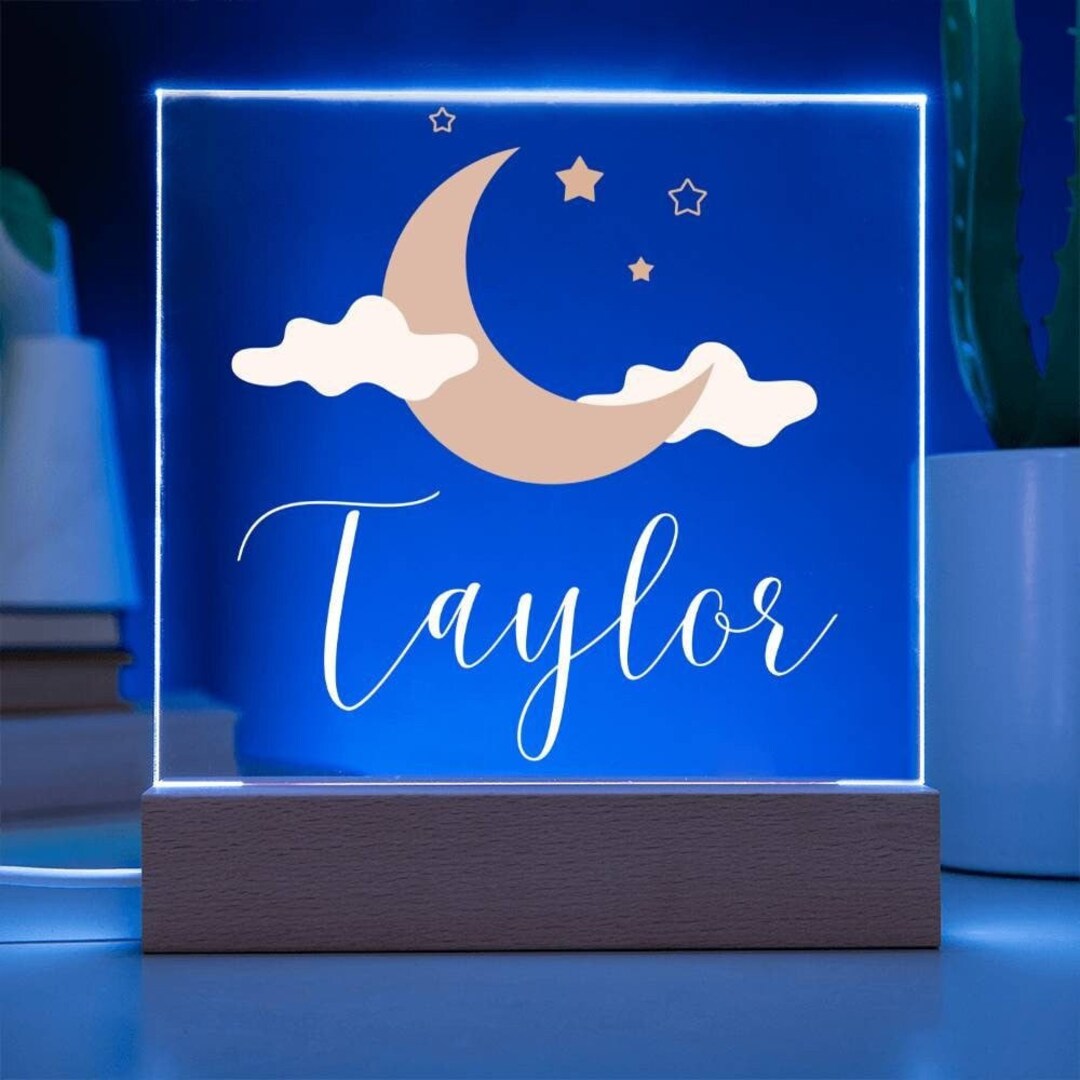 Kids Night Light, Custom Night Light, Nightlight, Personalized Night ...