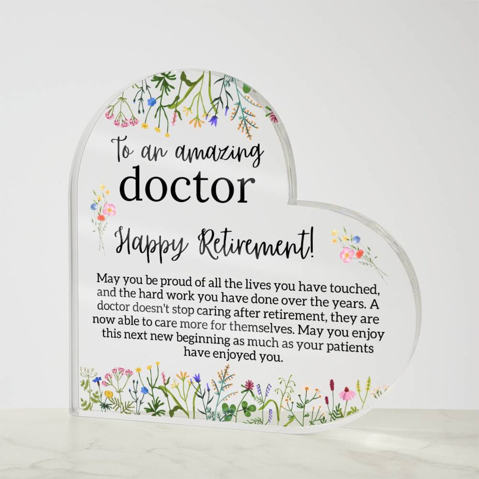 Retiring Doctor Gifts Plaque - Gifts for Retired Doctor Retirement ...