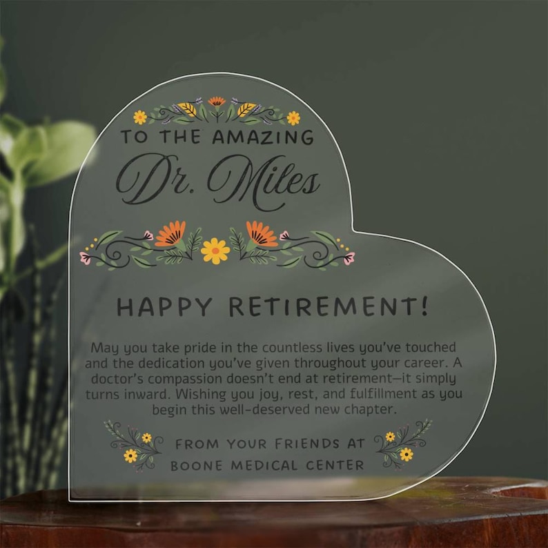 Retiring Doctor Gifts Plaque - Gifts for Retired Doctor Retirement ...
