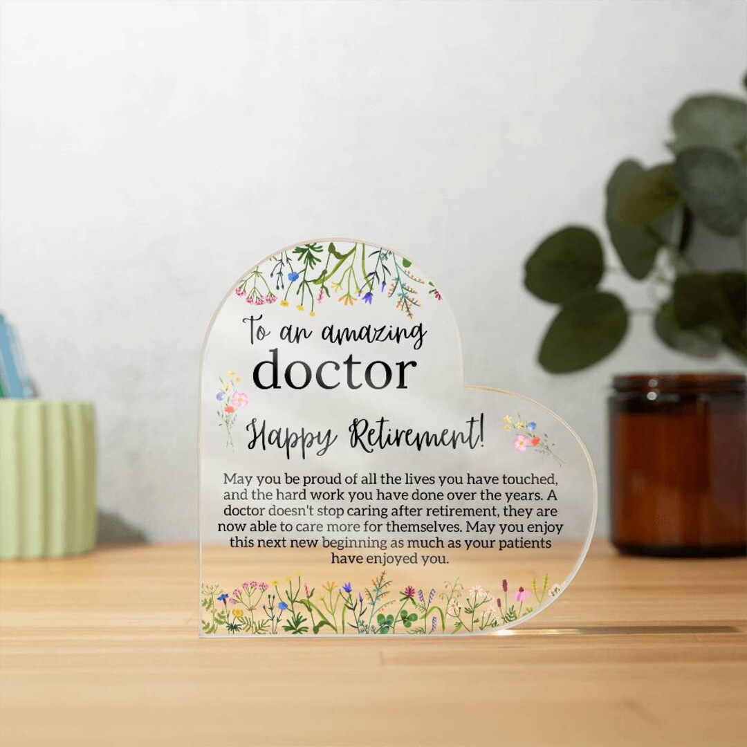 Retiring Doctor Gifts Plaque - Gifts for Retired Doctor Retirement ...