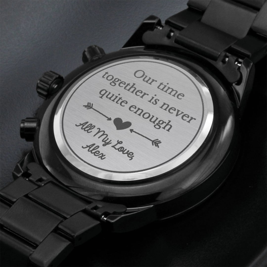 Our Time Together Watch, Valentines Day Gift for Him Personalized, 1st ...