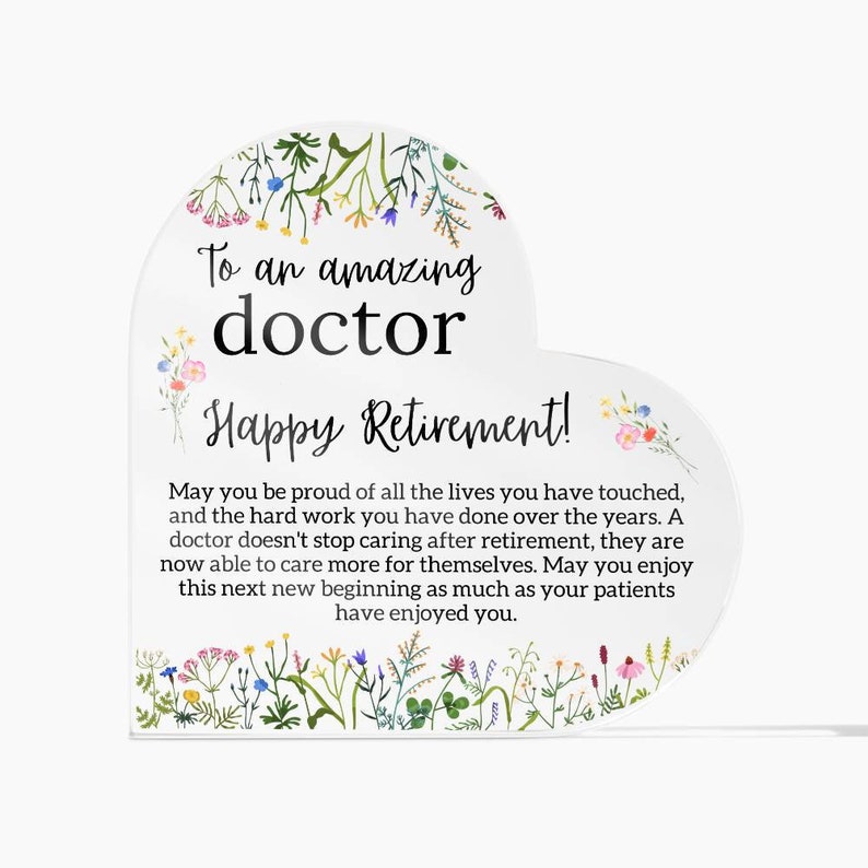 Retiring Doctor Gifts Plaque - Gifts for Retired Doctor Retirement ...