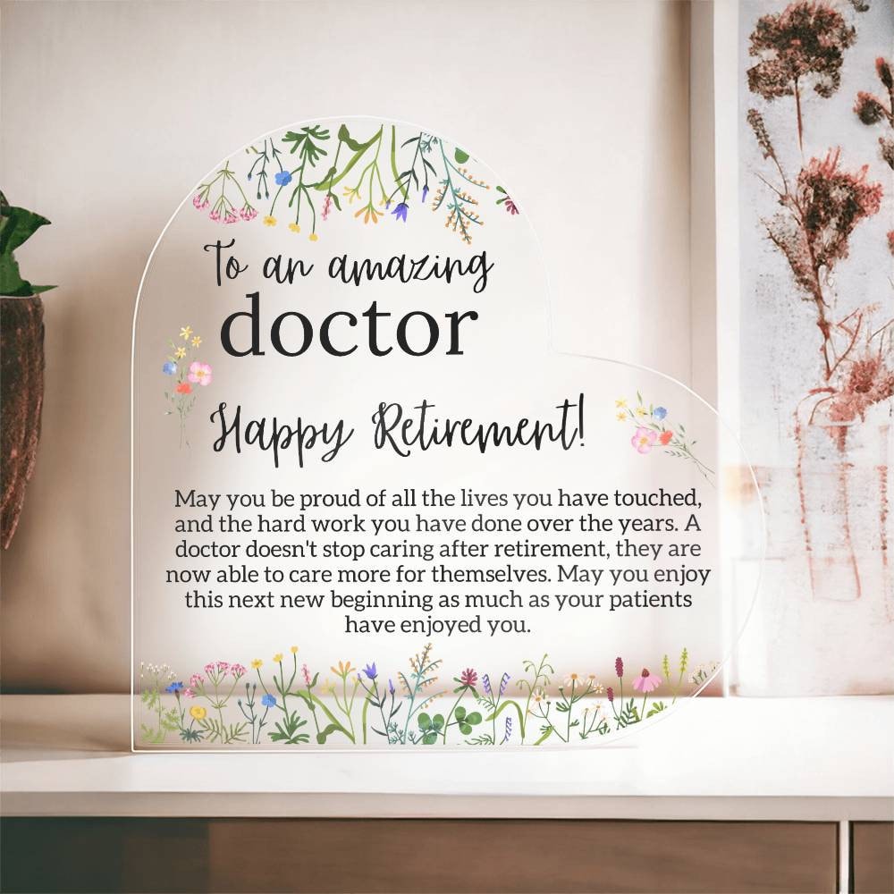 Retiring Doctor Gifts Plaque - Gifts for Retired Doctor Retirement ...