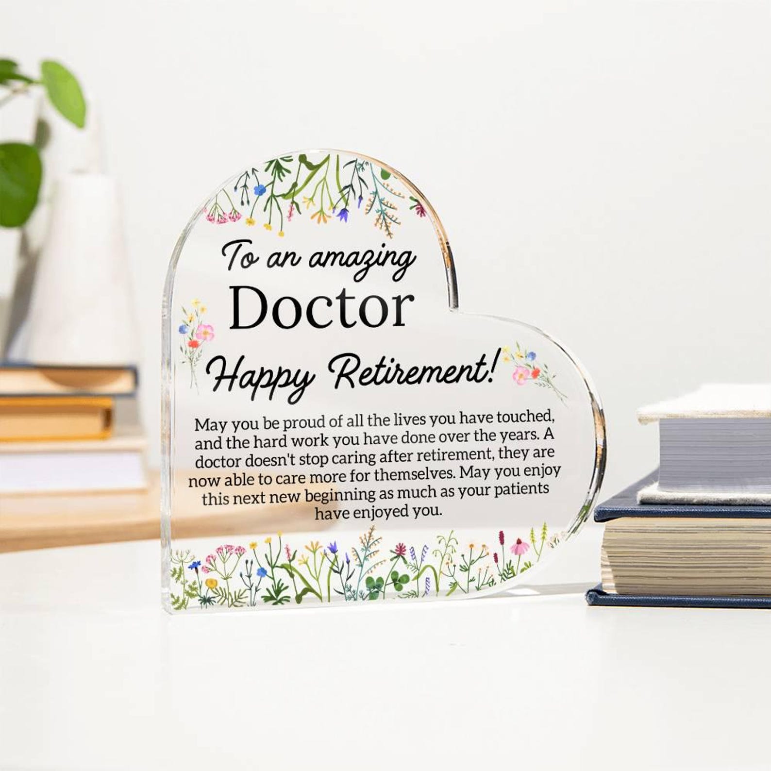 Retiring Doctor Gifts Plaque - Gifts for Retired Doctor Retirement ...