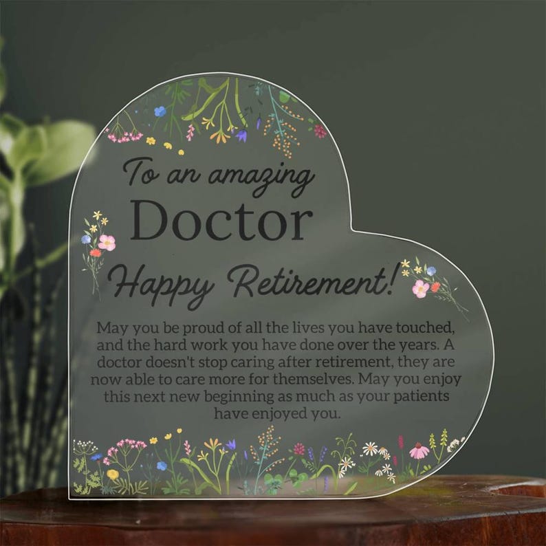 Retiring Doctor Gifts Plaque - Gifts for Retired Doctor Retirement ...