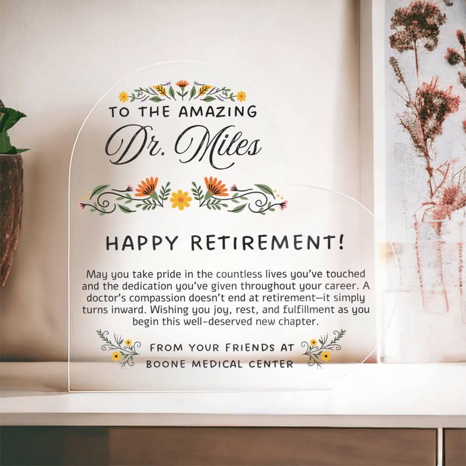 Retiring Doctor Gifts Plaque - Gifts for Retired Doctor Retirement ...