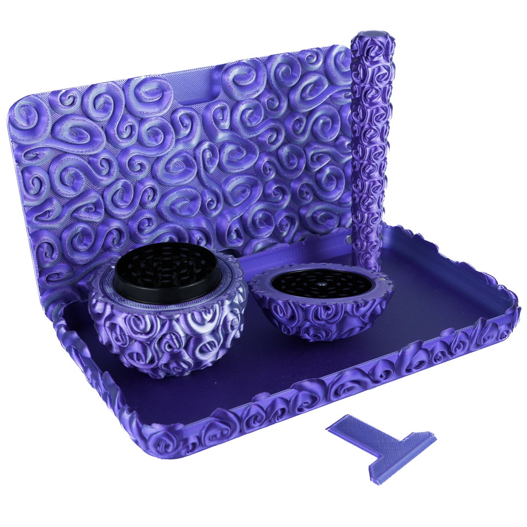 Grinder Rolling Tray Doob Tube Customizable All in One Rolling Set KJ ...
