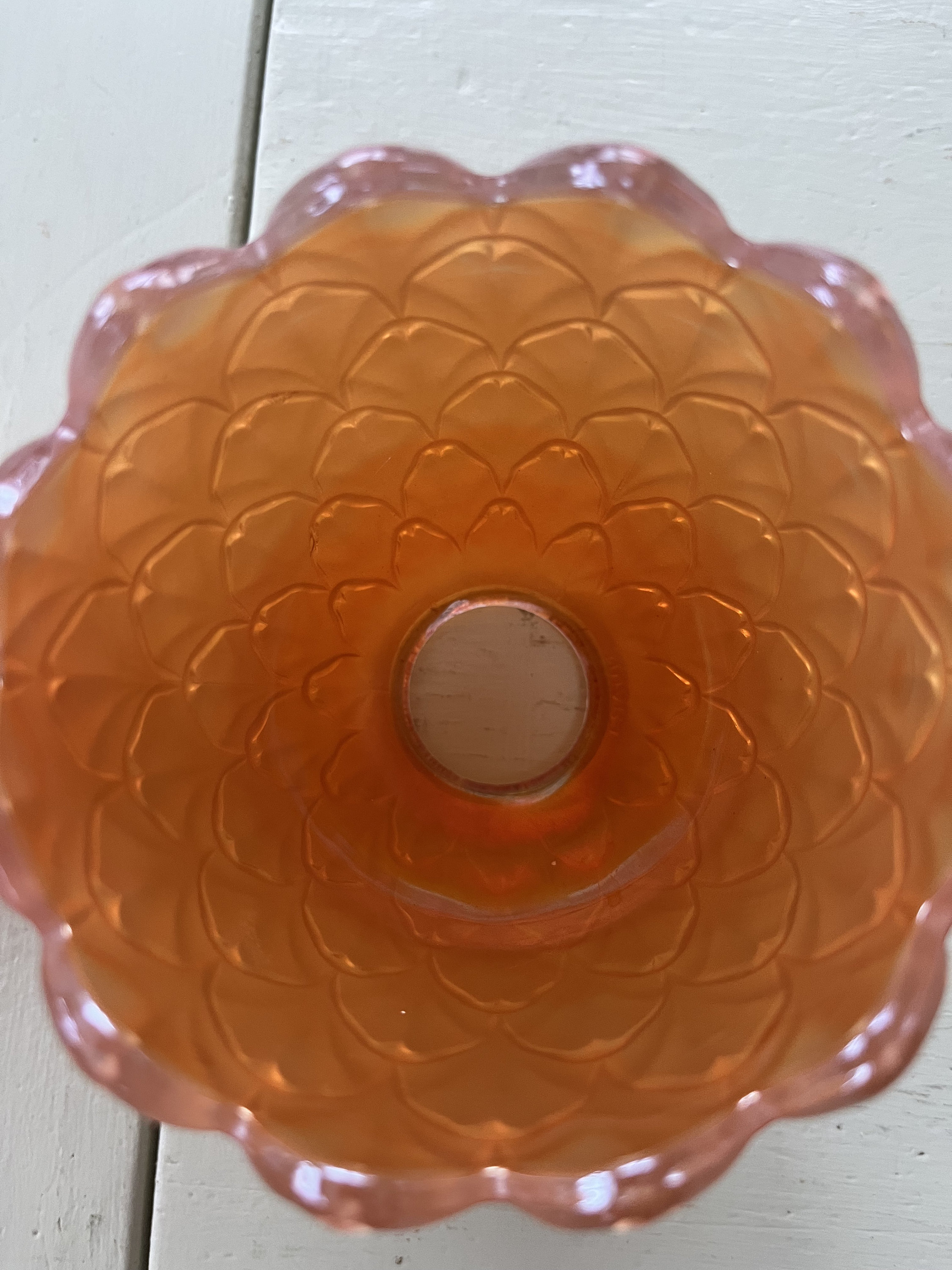 Antique C. 1900 Iridescent Vaseline Glass Lamp Shades - Etsy