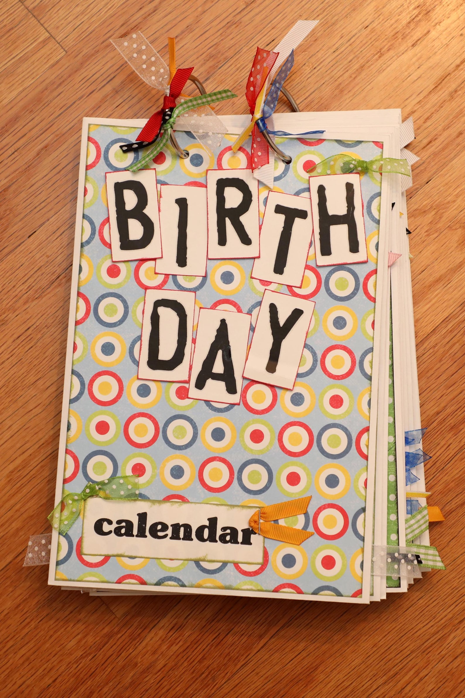 Birthday Calendar With Birthday Card Storage - Etsy