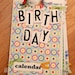 Birthday Calendar With Birthday Card Storage - Etsy