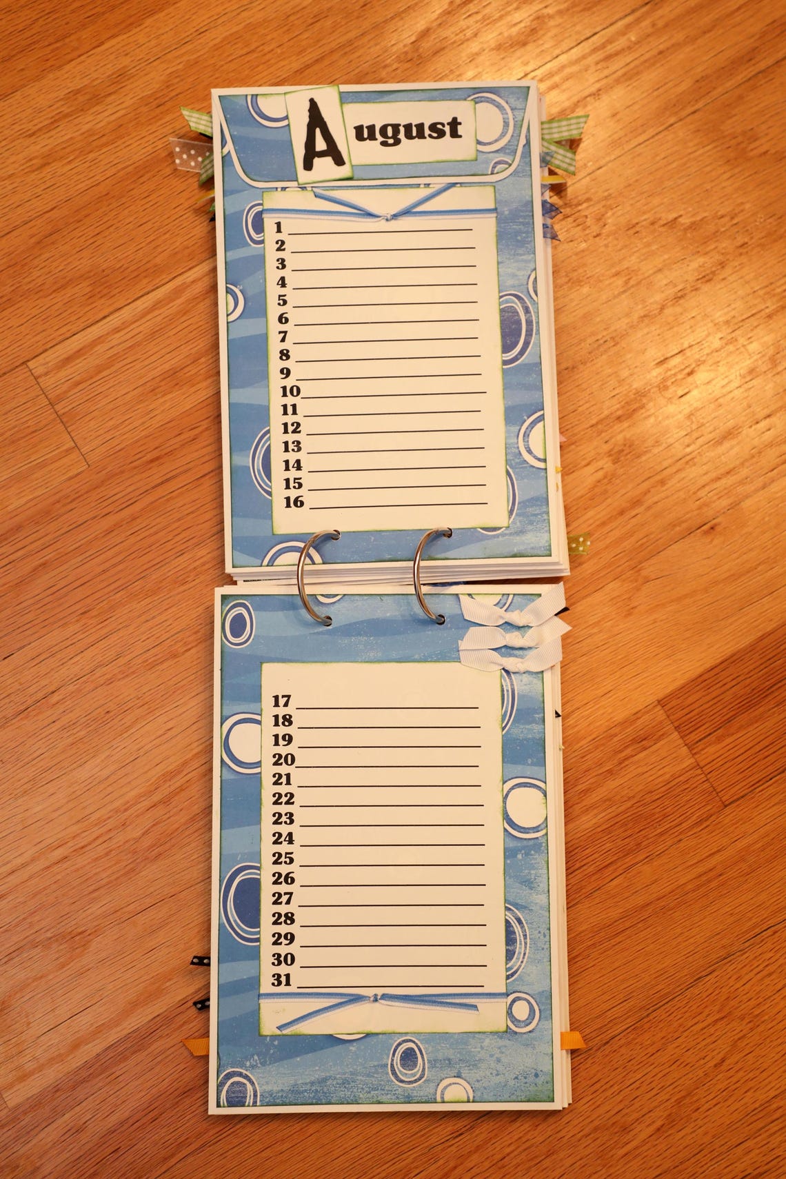 Birthday Calendar With Birthday Card Storage - Etsy