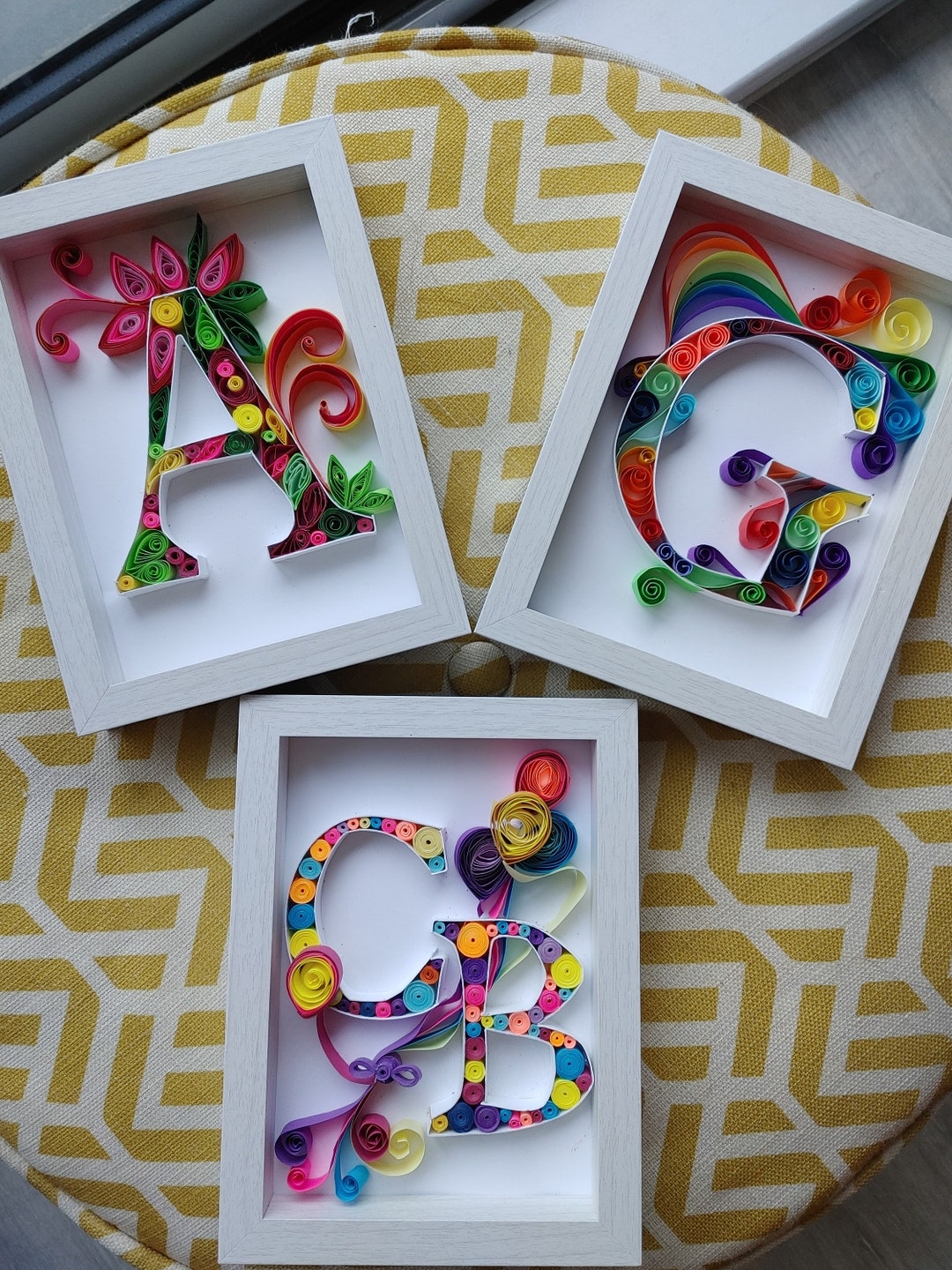 Letter Shadow Box - Etsy