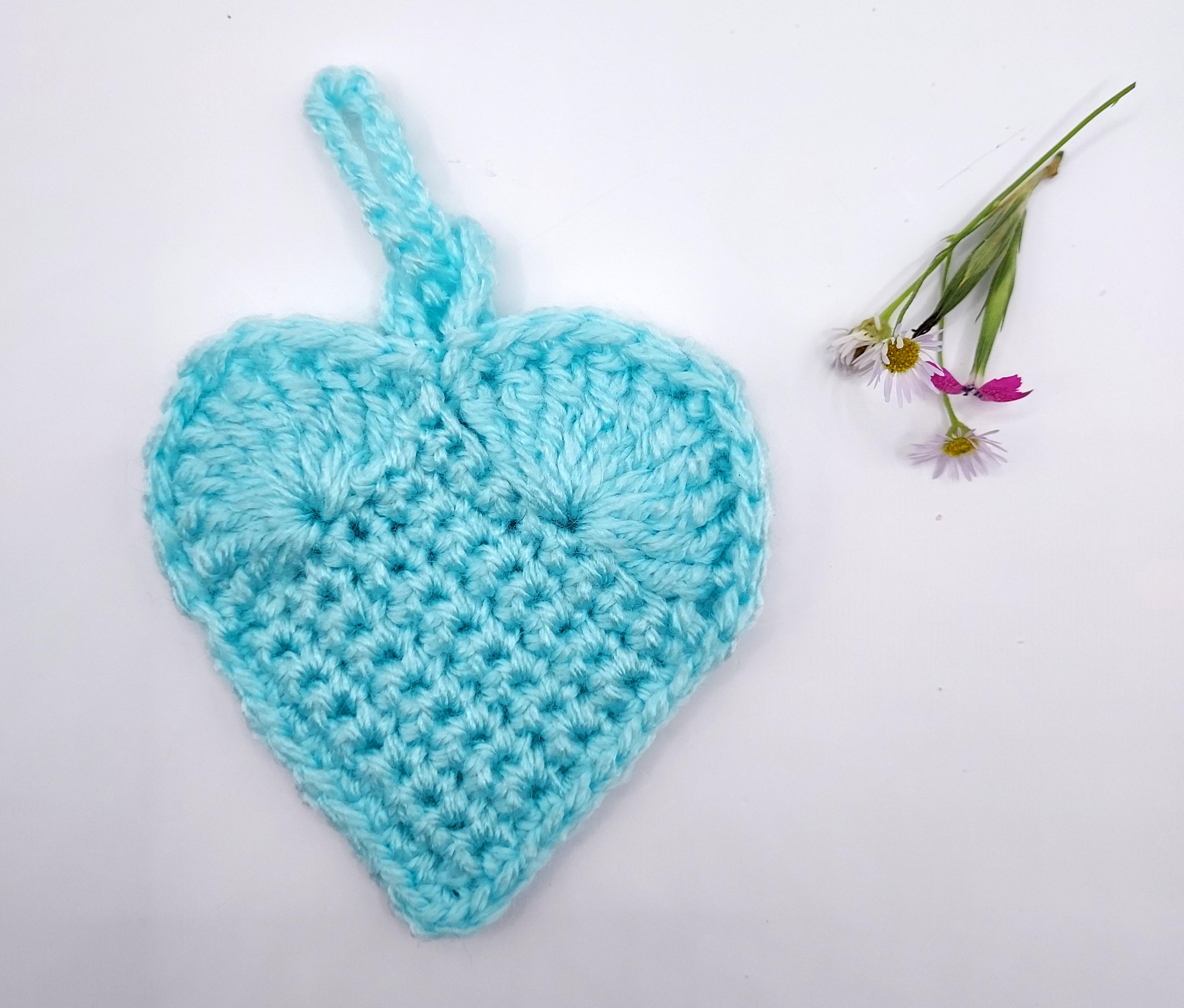 Handmade Crocheted Mini Heart Pouch - Etsy