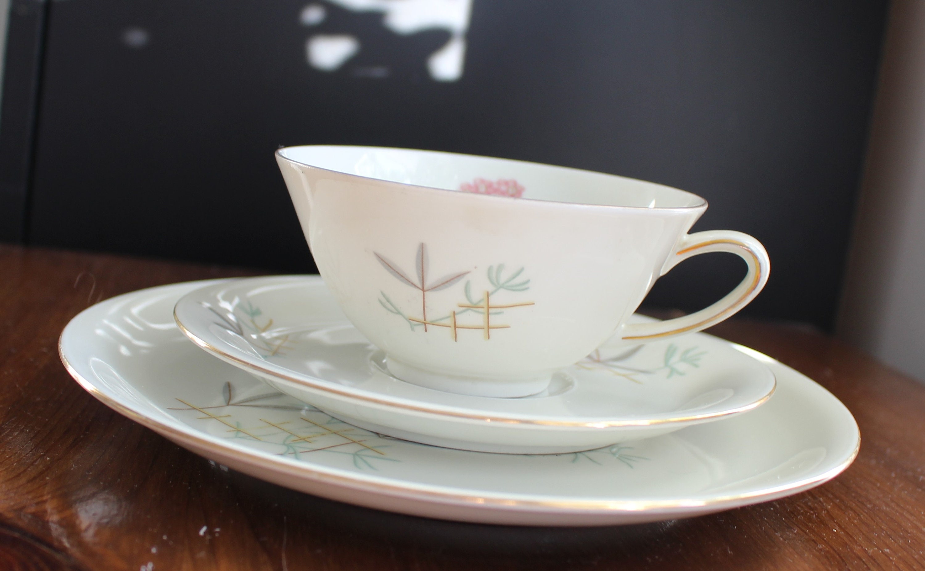 Eschenbach Bavaria Germany Porcelain Trio - Cup Saucer Plate - Etsy