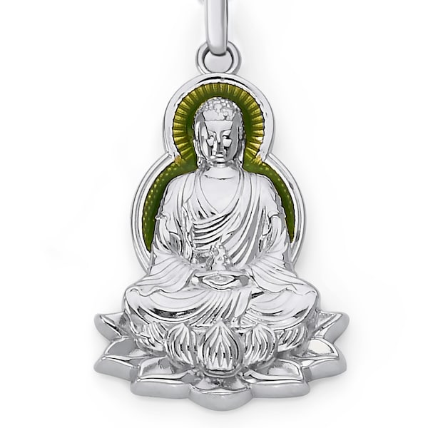 Japanese Torii Gate Necklace in Solid 14k Gold With Black and Red ...