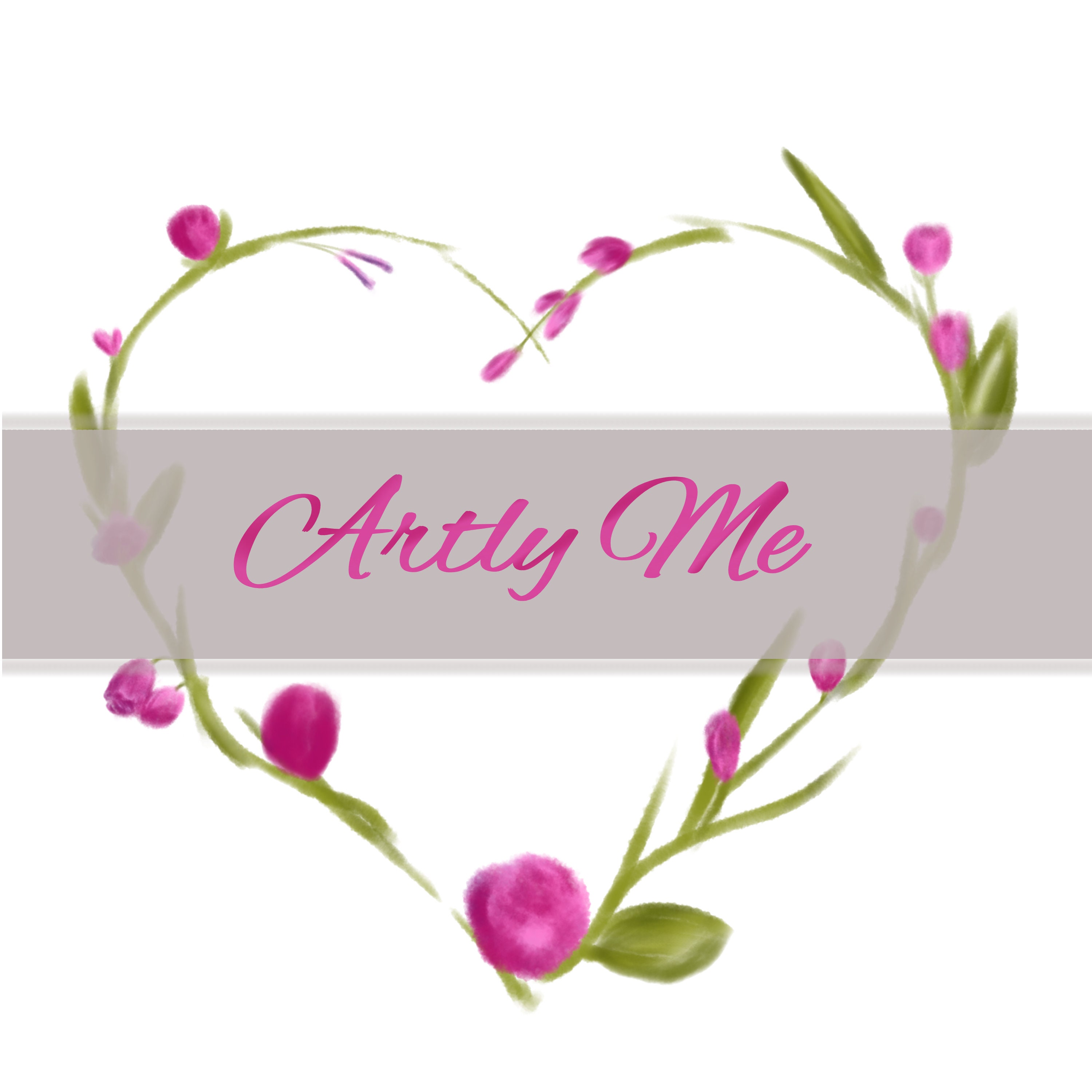 Floral Heart Frames Clipart PNG Heart Shaped Wreath Frames - Etsy