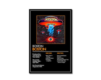 Boston Album Cover Poster - Etsy