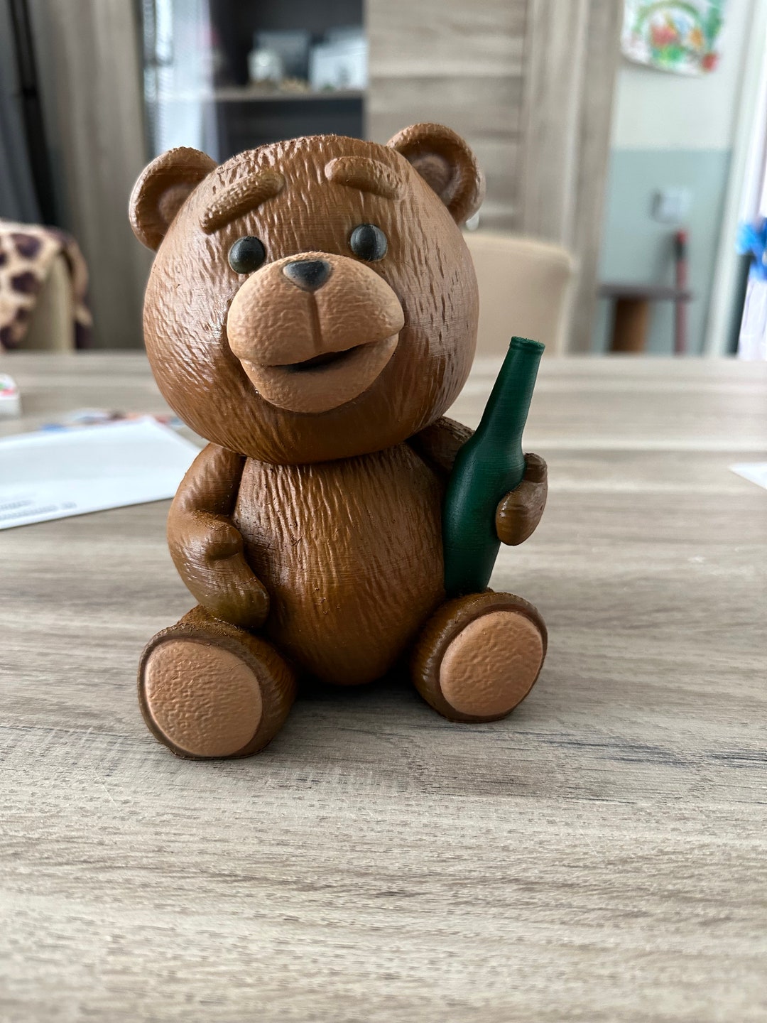 Charming 3D Printed Teddy Bear Model - Etsy